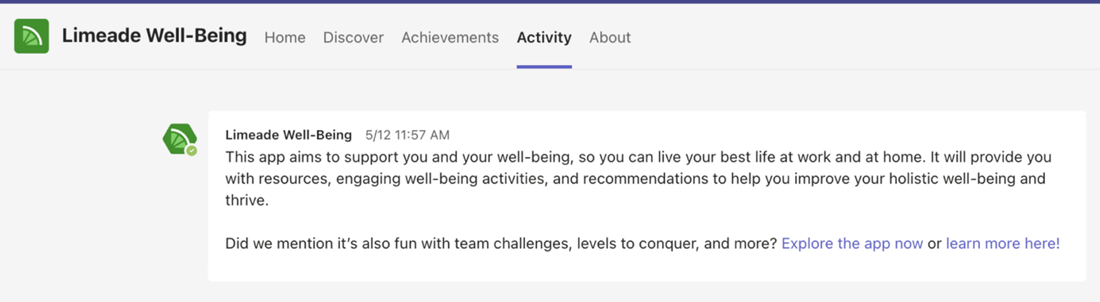Limeade for Microsoft Teams User Guide – Limeade Help Center